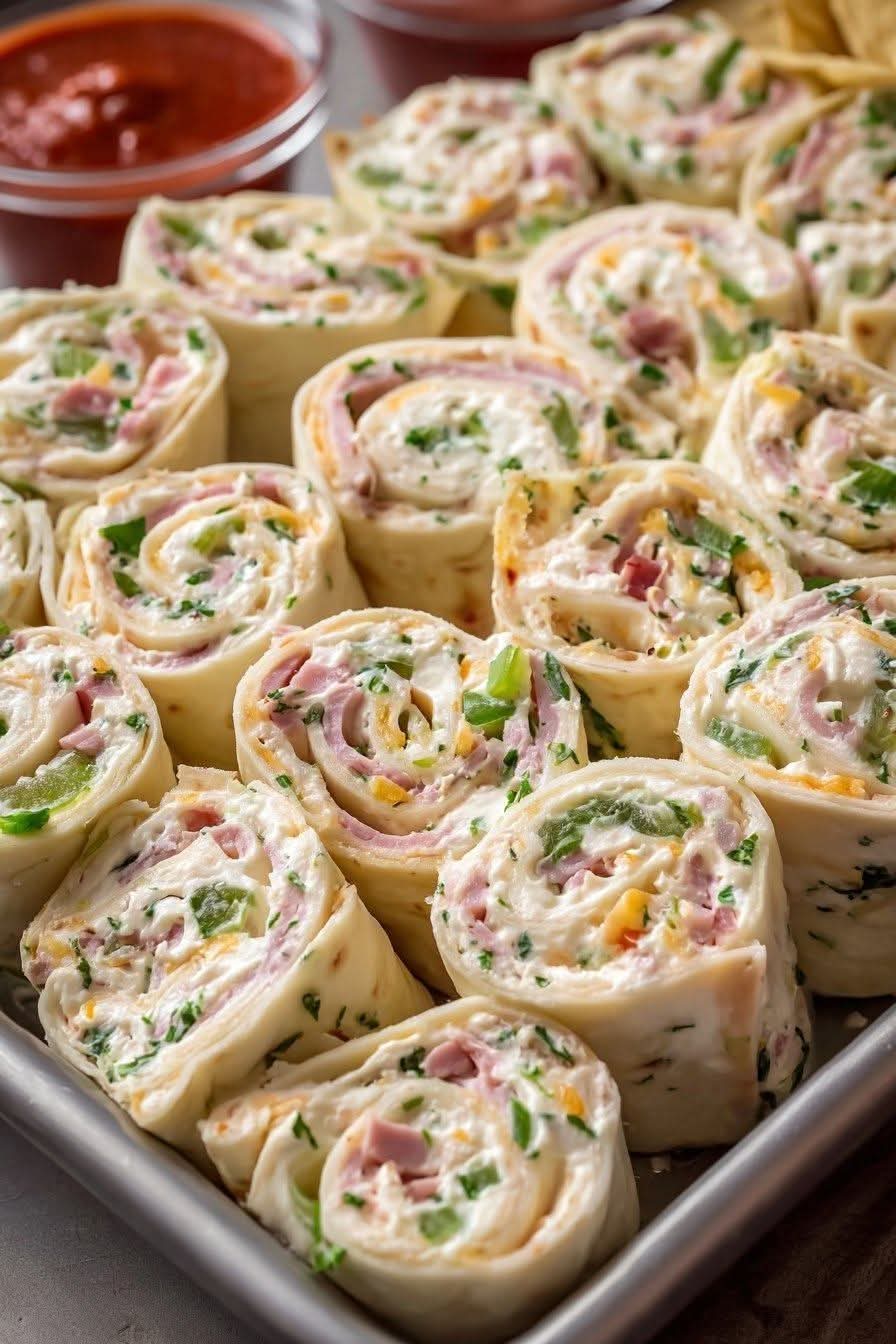 Vegetable Cream Cheese Tortilla Roll Ups - glassika